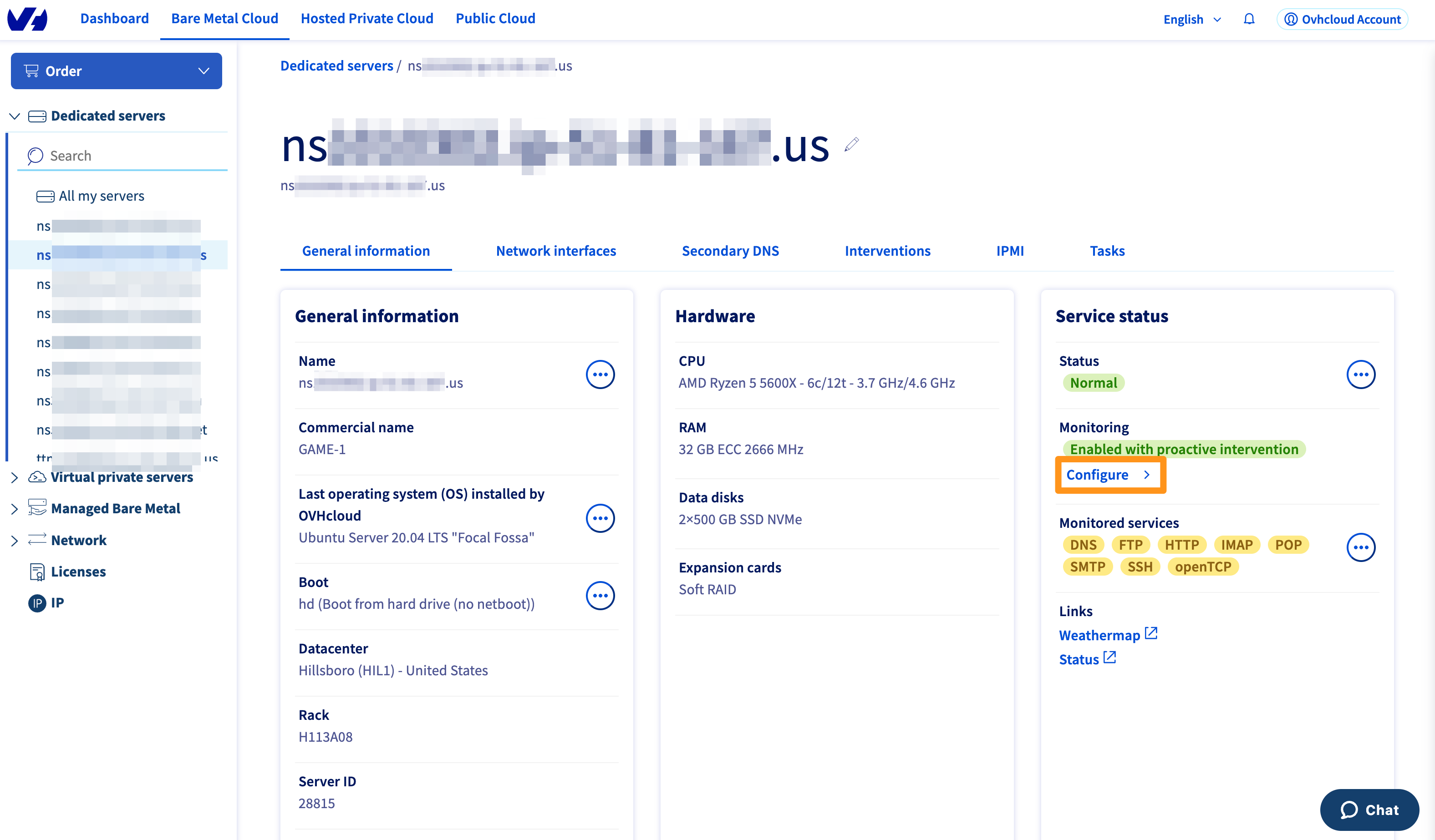 Overview of OVHcloud Monitoring on Dedicated Servers – Articles