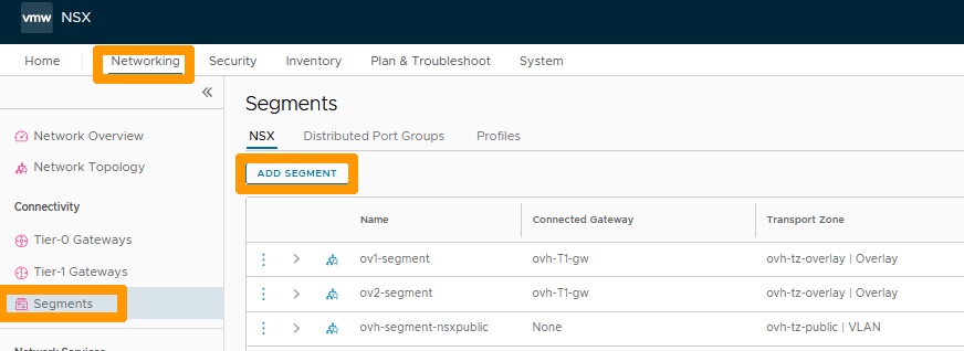 Segment Management in NSX – Support Guides