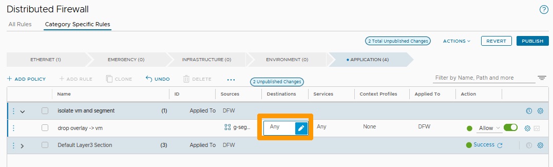 Distributed Firewall Management in NSX – Support Guides