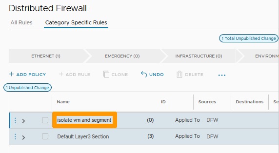 Distributed Firewall Management in NSX – Support Guides