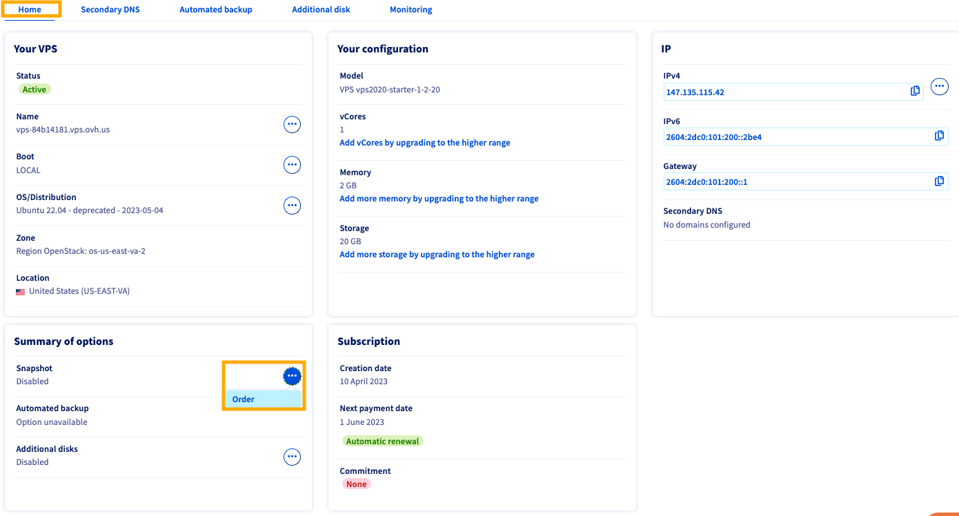 How to Use Snapshots on a VPS – Support Guides