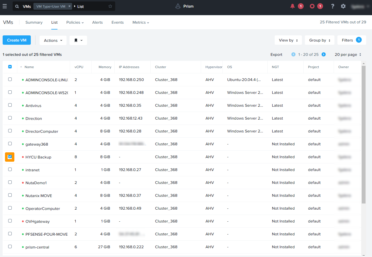 Configuring HYCU Backup – Support Guides