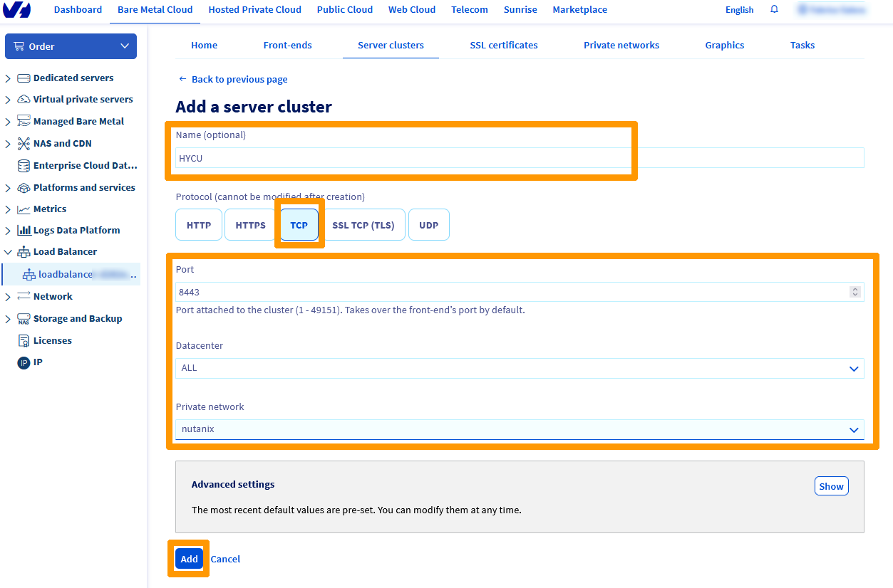 Configuring HYCU Backup – Support Guides