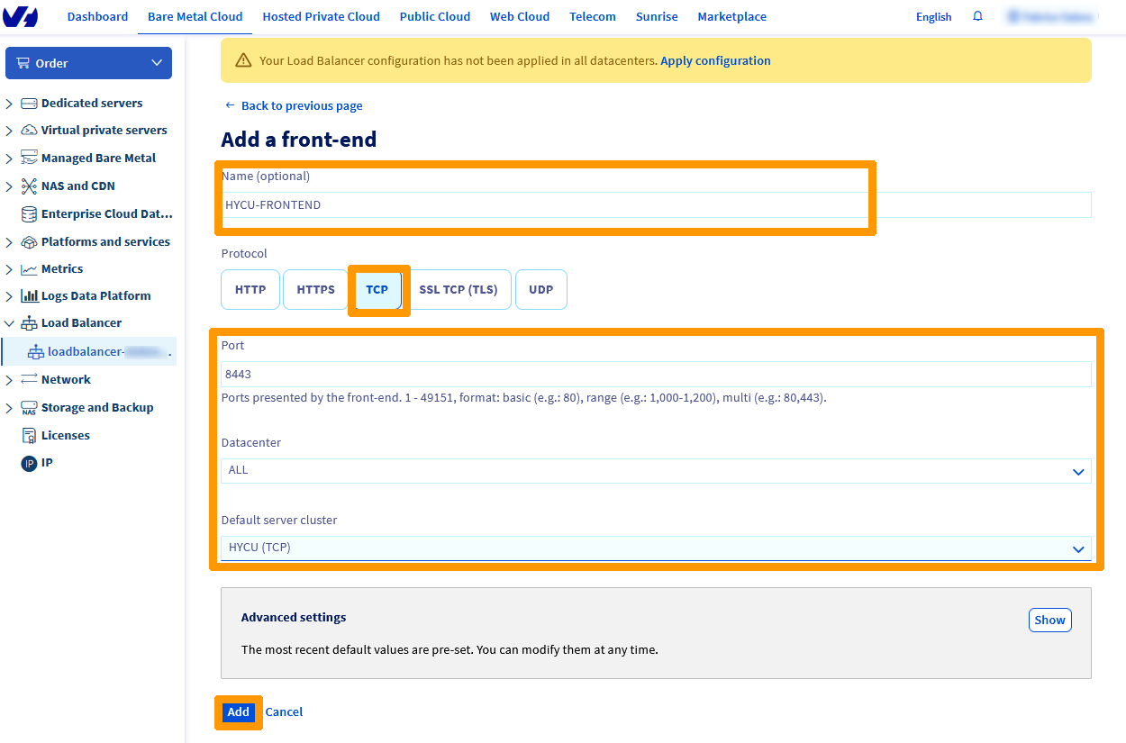 Configuring HYCU Backup – Support Guides