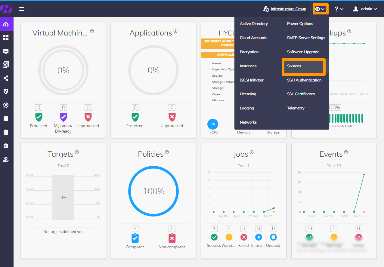 Configuring HYCU backup – Support Guides