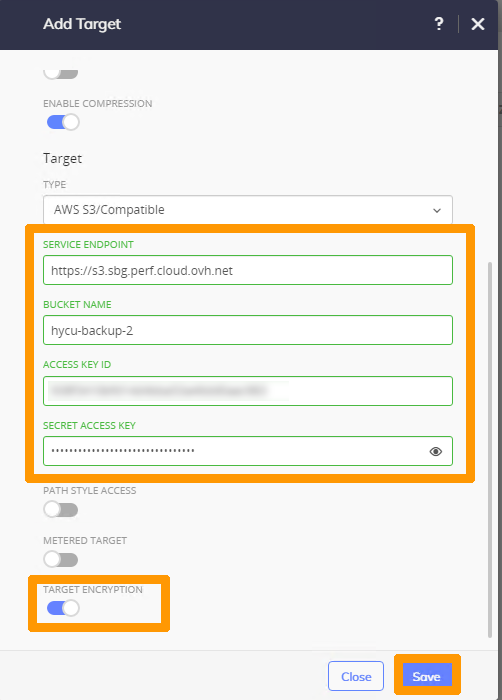 Configuring HYCU Backup – Support Guides