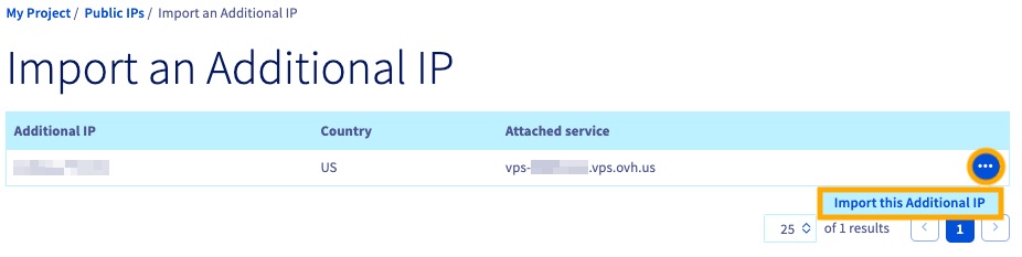 Importing an Additional IP (Public Cloud) – Support Guides
