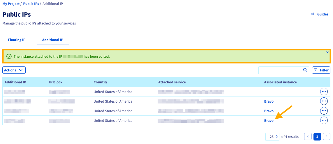 Migrating an Additional IP (Public Cloud) – Support Guides