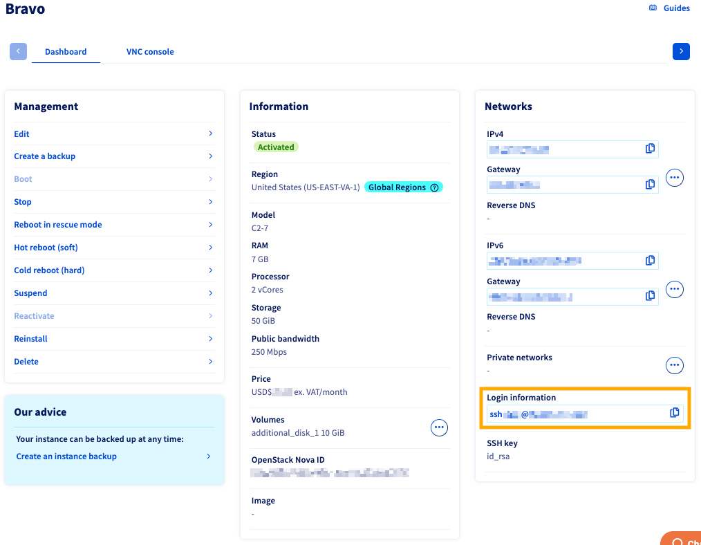 Creating and Connecting a Public Cloud Instance – Articles