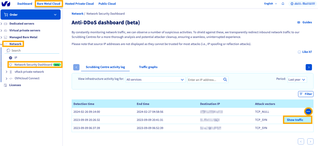 Monitoring DDoS Attacks with the Network Security Dashboard – Support ...