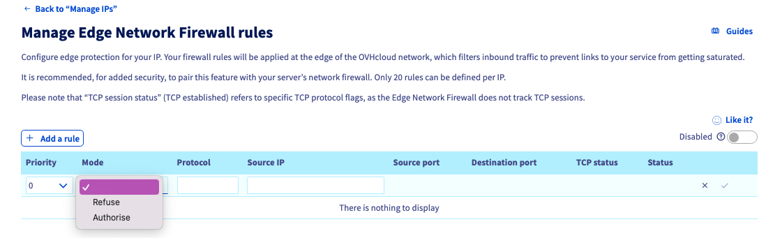 Enabling and Configuring the Edge Network Firewall – Support Guides