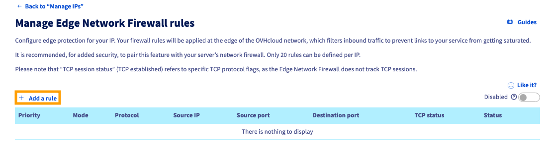 Enabling and Configuring the Edge Network Firewall – Support Guides
