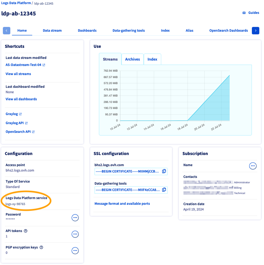 Quick Start for Logs Data Platform – Support Guides