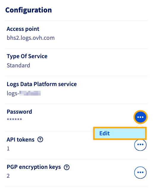 Generating OVHcloud account logs with Logs Data Platform – Support Guides