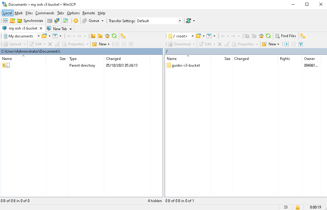 Object Storage - Use Object Storage with WinSCP – Support Guides