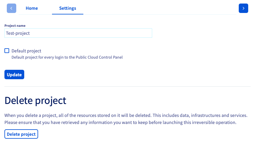 Deleting a Public Cloud Project – Support Guides