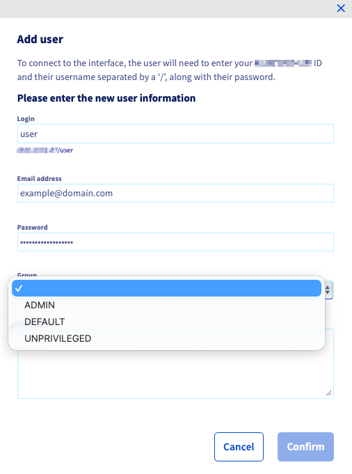 Creating and managing local users on an OVHcloud account – Support Guides