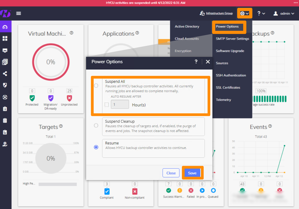 Configuring HYCU backup – Support Guides