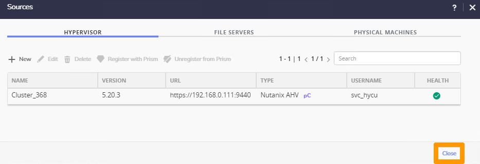 Configuring HYCU backup – Support Guides