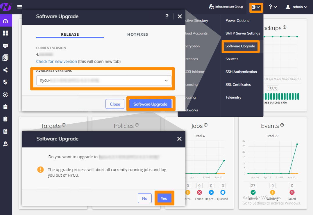 Configuring HYCU backup – Support Guides