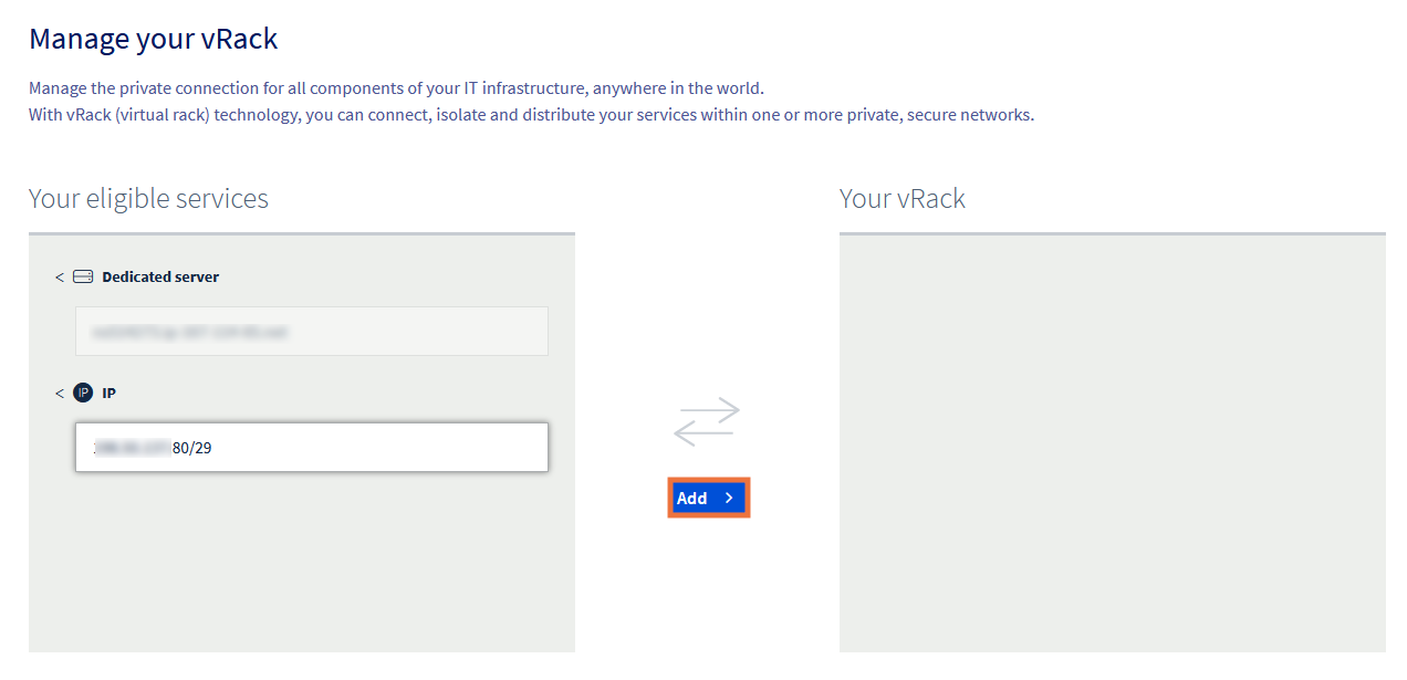 Configuring an Additional IP block in a vRack – Support Guides